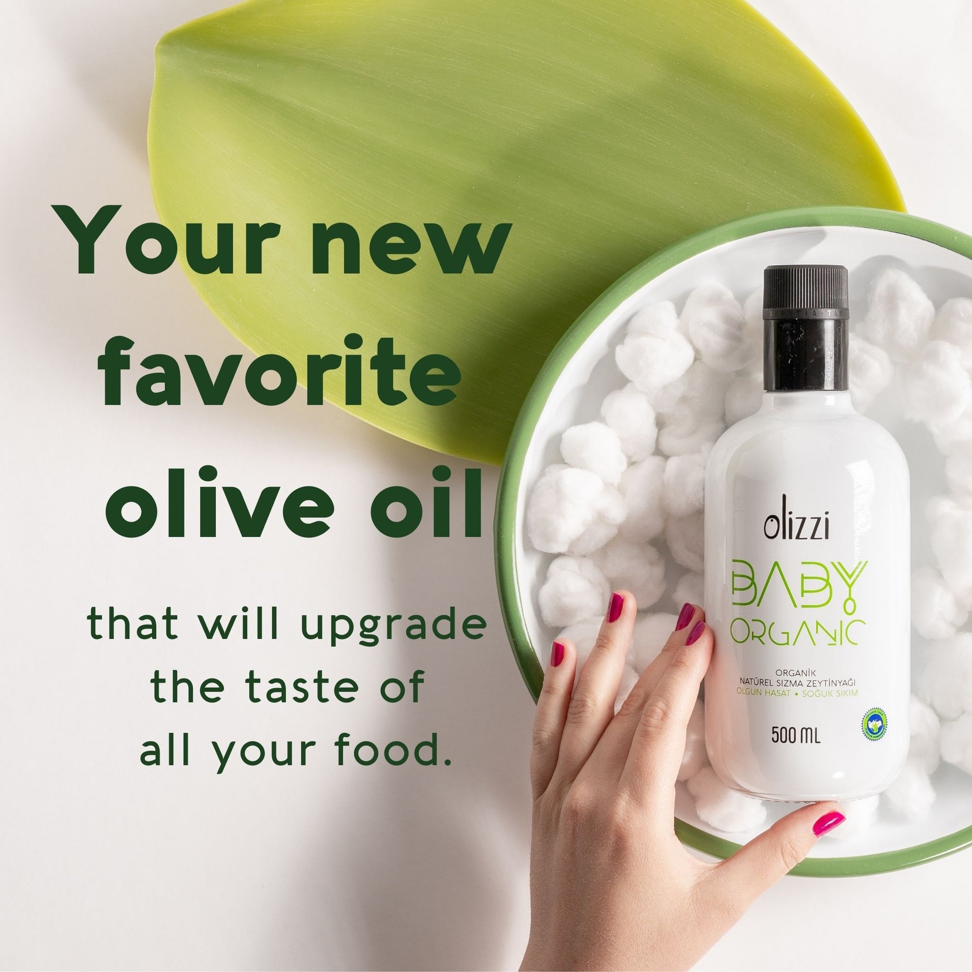 Olizzi Baby Organic Extra Virgin Olive Oil, Cold Pressed 16.9 FL OZ ...